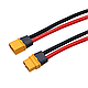 Комплект коннекторов Amass XT60H-M 60A (папа) + XT60H-F 60A (мама) с кабелем 12AWG - 30 см (ID ...