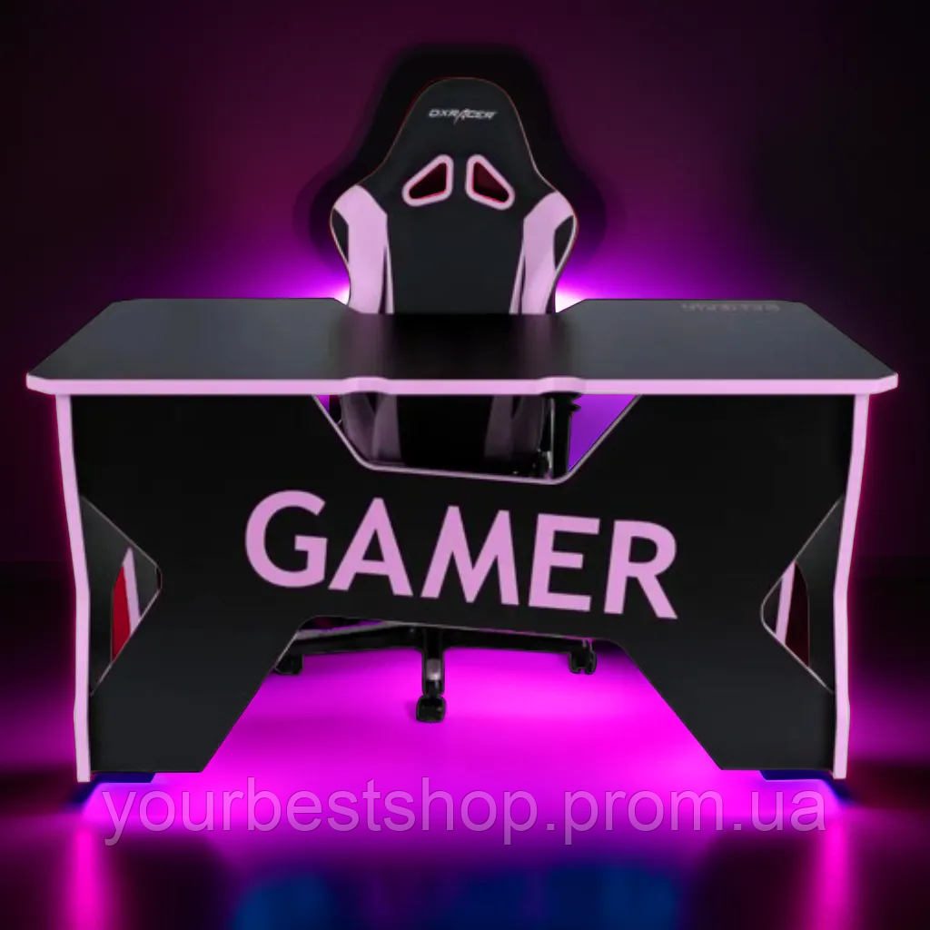 Геймерский рабочий компьютерный стол для пк геймера, игровой геймерский ...