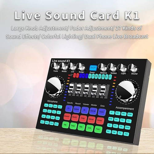 Внешняя звуковая карта Webcast Sound Card-Live Sound K1 Беспроводной ...