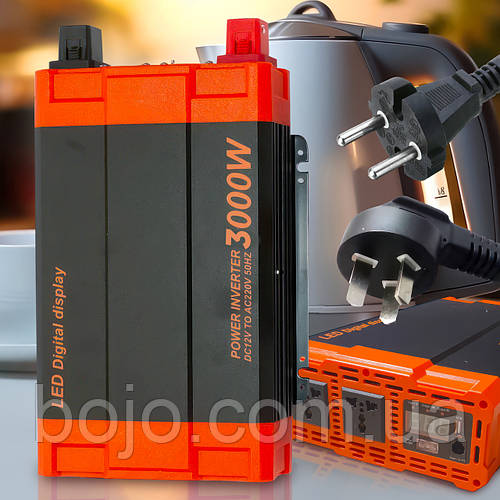 Інвертор 06-9 перетворювач напруги Pure Sine Wave Inverter 12V-220V ...