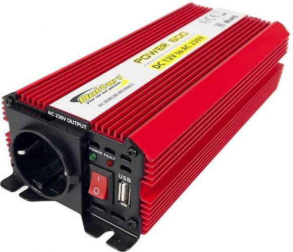 Автомобільний інвертор Bottari DC 12V - AC 230V 600W "POWER-600" (30200 ...