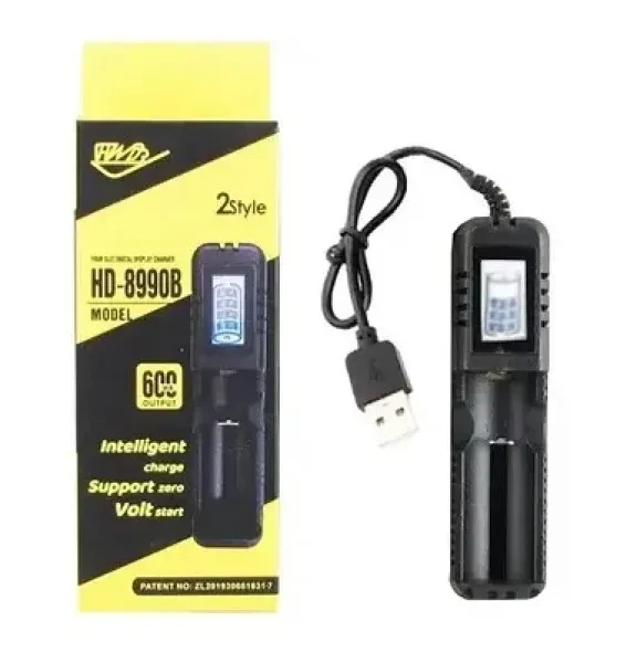 Зарядний пристрій для акумуляторів AA, AAA Infinity HD-8990B-LCD Black ...