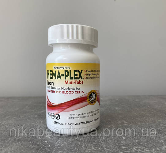NaturesPlus, Hema-Plex Iron Железо, 60 мини таблеток (ID#2029997420 ...