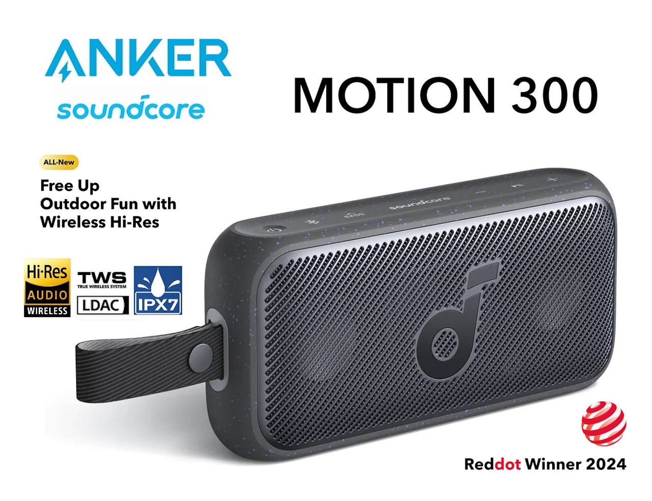 Колонка Anker Soundcore Motion 300 30W LDAC Hi-Res Audio 13 часов ...