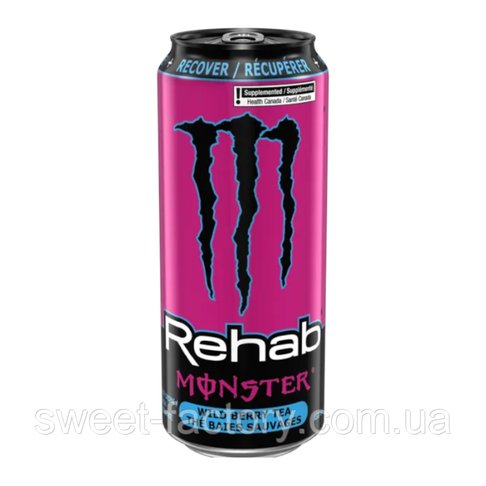 Енергетик Monster Energy Recover Rehab Wild Berry Tea 458ml: продаж ...