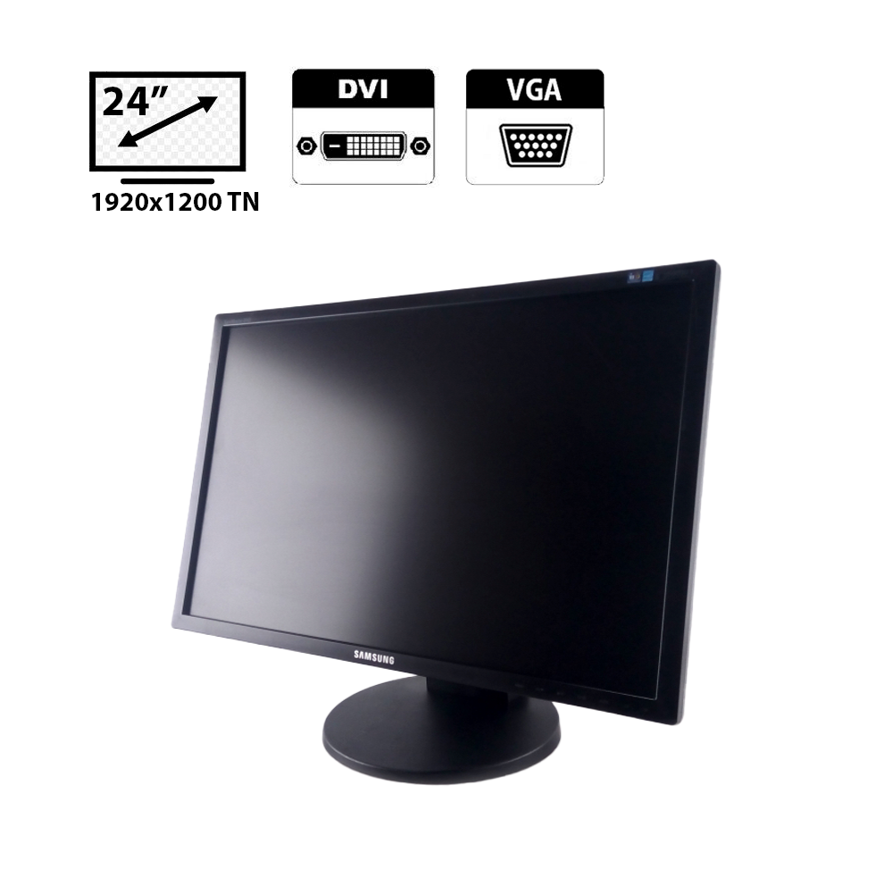 Монитор Samsung SyncMaster 2443BW / 24" (1920x1200) TN / VGA, DVI ...