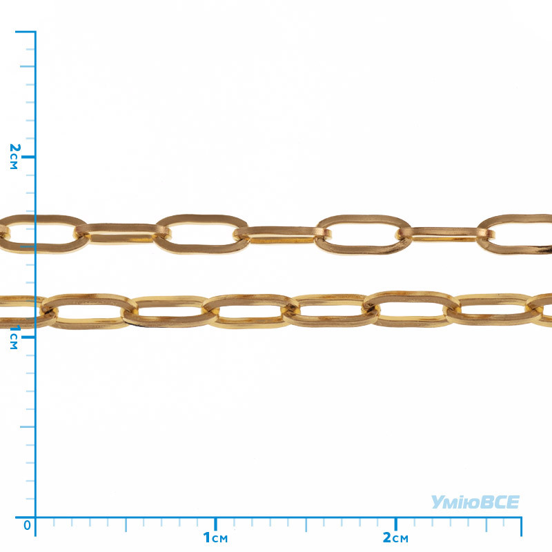 Цепь из нержавеющей стали, 2,6 мм, Покрытие 18 kt (ZEP-055328) (ID ...