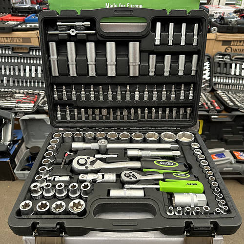 Набір інструментів ALLOID 108 шт. 1/2" і 1/4": трещотки, головки, біти ...