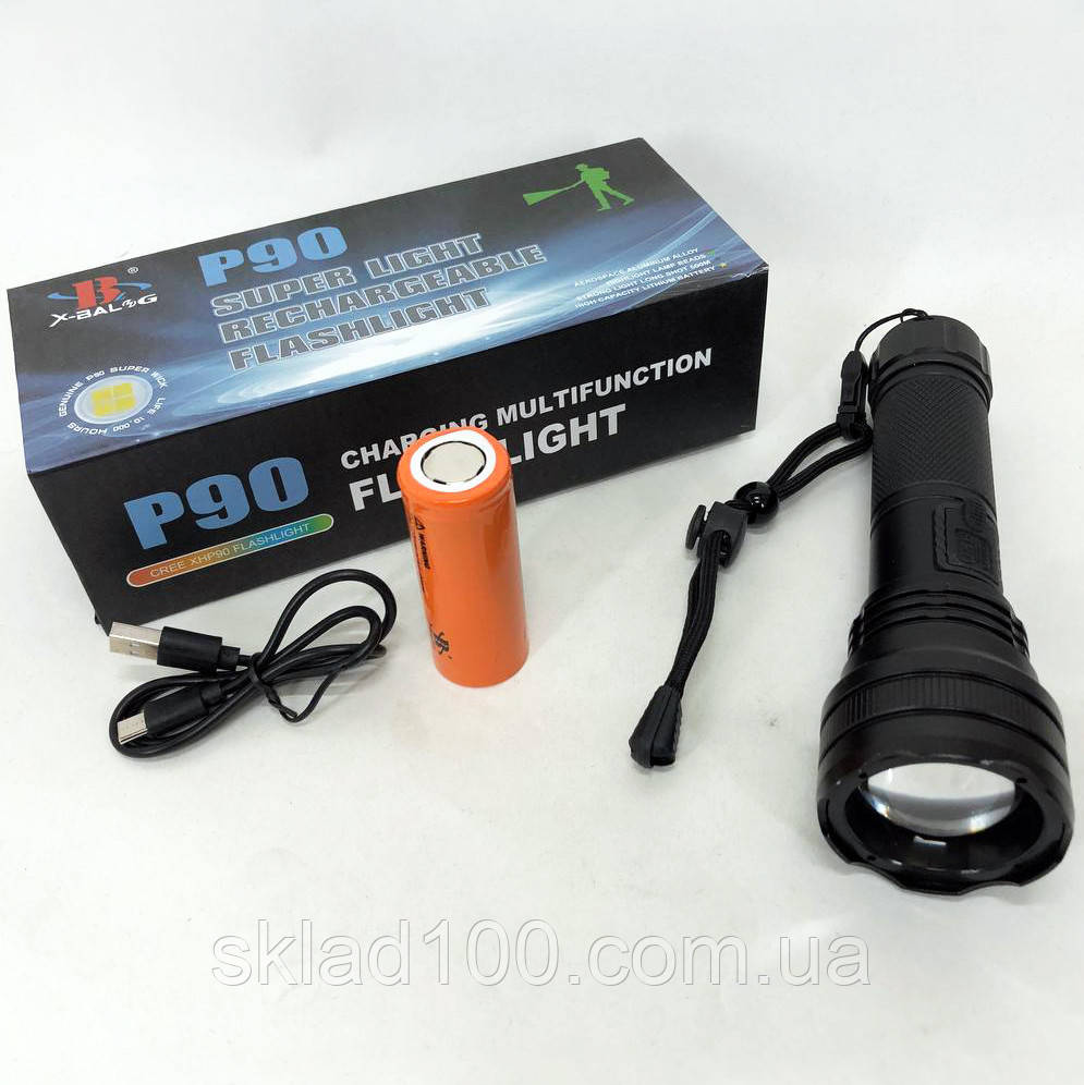 Тактические фонари Bailong BL-K70-P90 для охоты, Фонарик светодиодный для туриста, Фонарик ...