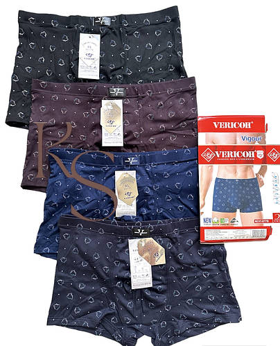 Мужские трусы 4 шт Набор трусы мужские боксеры Vericoh от XL до 4XL мужские бамбуковые трусы ...