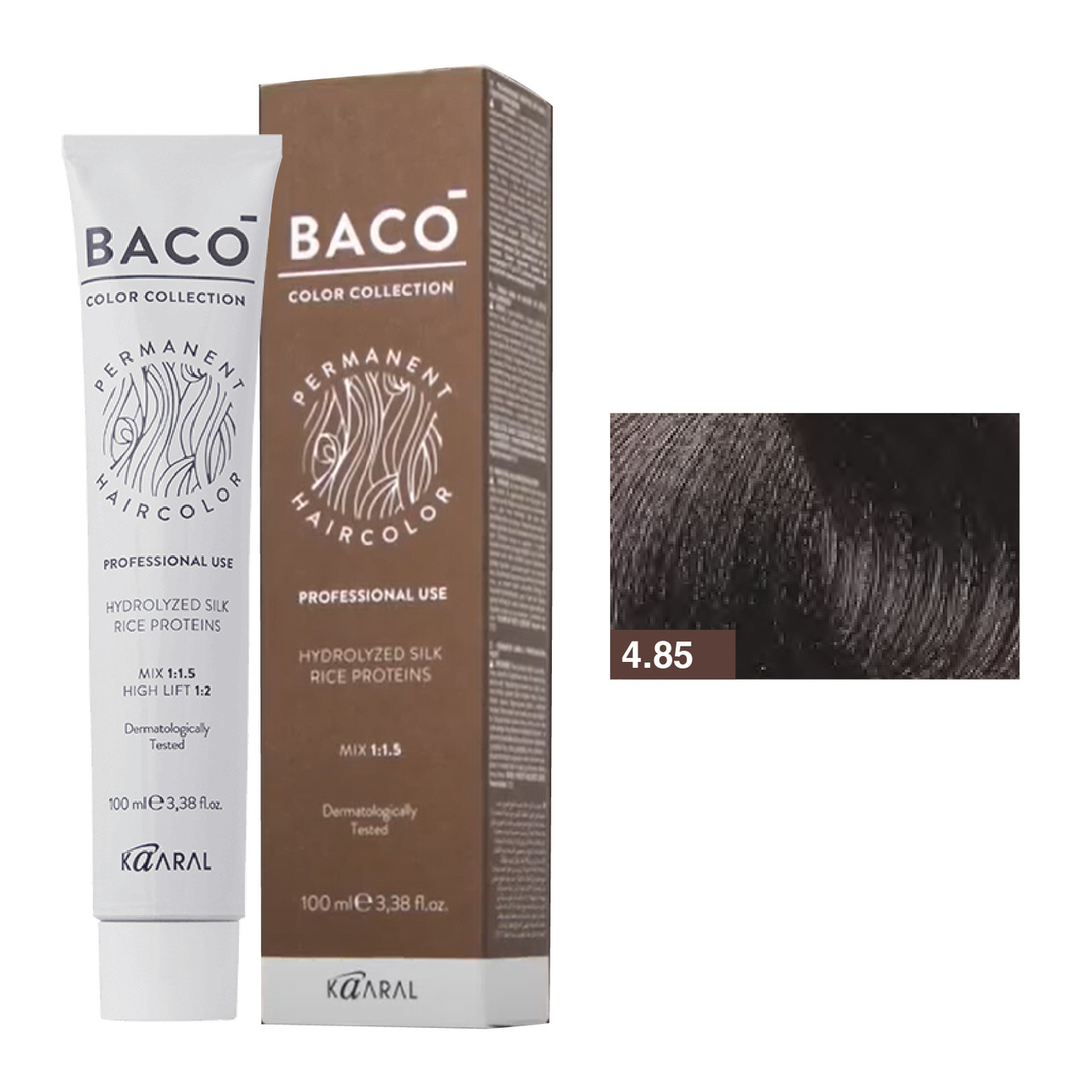 4/85 Фарба для волосся Kaaral BACO color collection - брюнет махагон ...