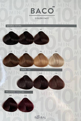 Палітра Кольорів Kaaral Baco Color Fast 10 MIN, фарбкарта (ID ...
