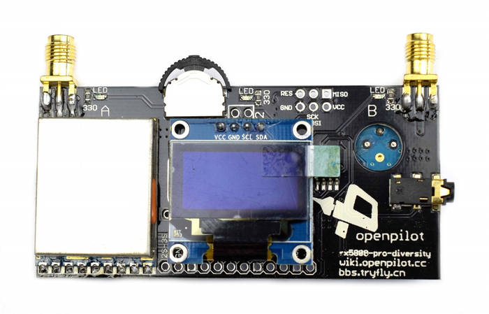 Відеоприймач FPV Openpilot RX5808 PRO 5.8GHz 40 каналів диверсіті (ID ...