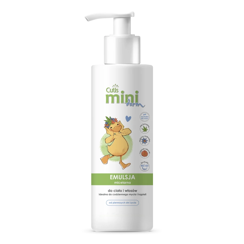 Міцелярна емульсія Cutis mini Derm для тіла та волосся, 200 мл, ціна ...