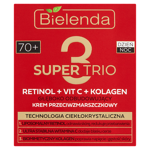 Крем для обличчя від зморшок Bielenda Super Trio 70+, 50 мл (ID ...