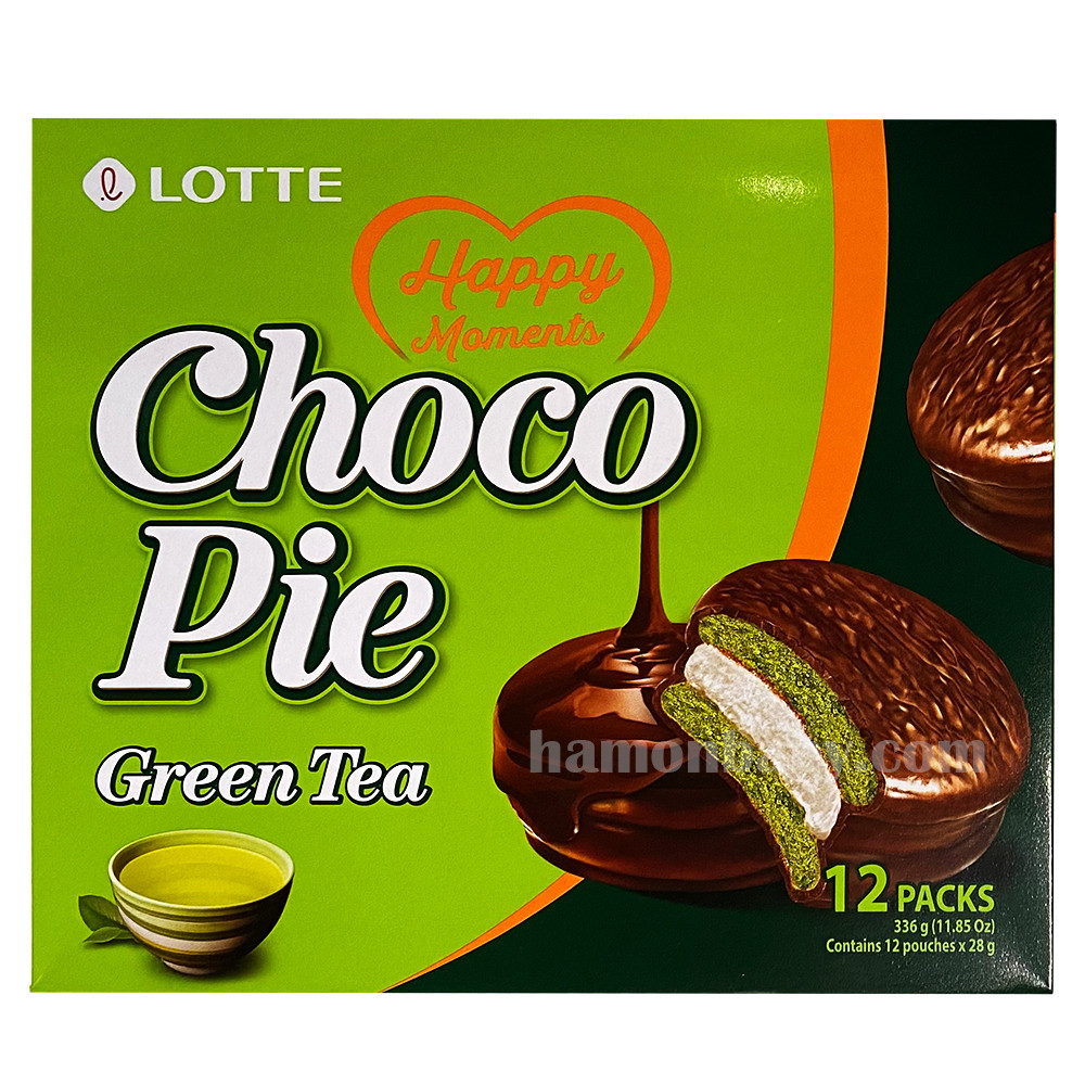 Печенье Choco Pie(Чокопай) Зеленый чай, 336 г (12 х 28 г), ТМ Lotte, Южная Корея (ID#2271721191 ...