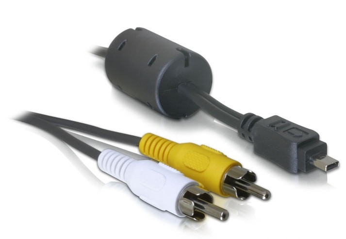 Кабель аудіо-адаптер Delock USB2.0 mini 8p-RCAx2 M/M 1.8m Casio D=3.0mm ...