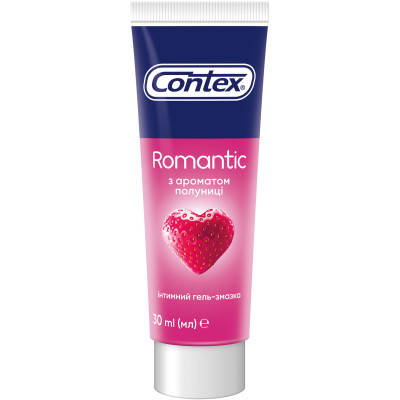 Интимный гель-смазка Contex Romantic с ароматом клубники лубрикант 30 мл 4820108005150 YTR (ID ...