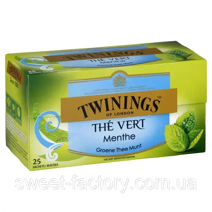 Чай Twinings Tea The Vert Menthe 37g: продажа, цена в Чернигове. Чай от ...