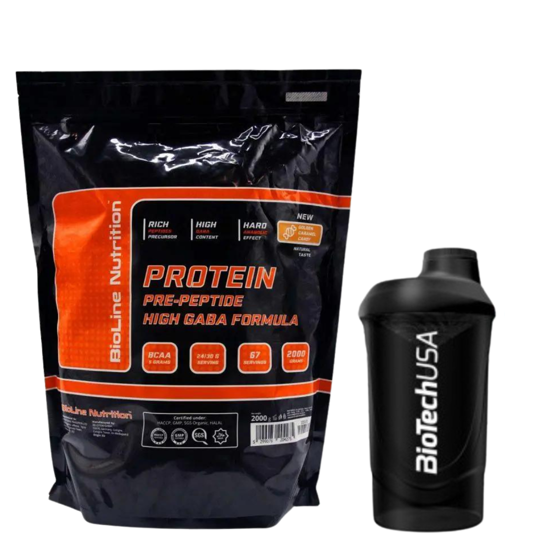 Whey protein TM Bioline = 80% білка + gaba формула для росту м'язів і ...