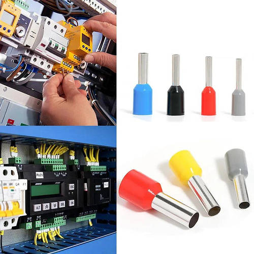 Клеммы для проводов обжимные 1000 шт., Соединитель провода трубчатый ...