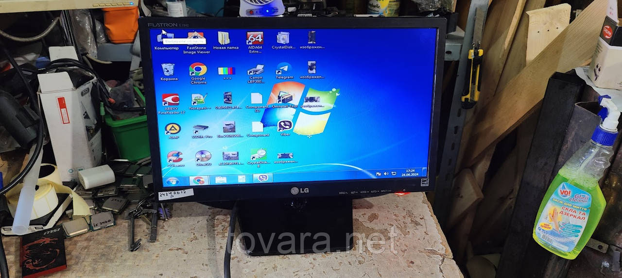 Широкоформатный LED монитор 19 дюймов LG Flatron E1942C-BN № 24240612 ...