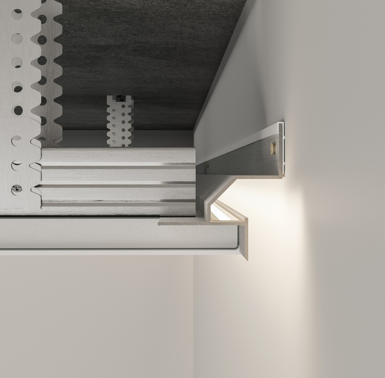 Теневой профиль под LED 12 мм SVT-12 (2500 мм), без покрытия - купить ...