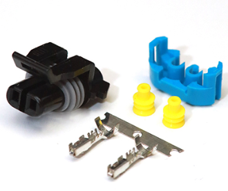 Автомобильный разъём герметичный гнездовой 2-х контактный аналог Delphi ...