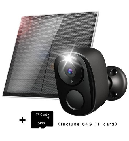 Wifi акумуляторная камера с солнечной панелью IOT BW4 + карта памяти 64 ...