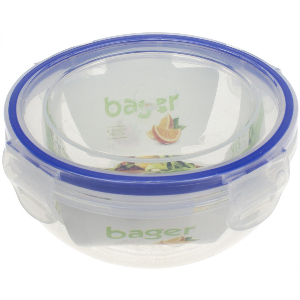 Контейнер для харч. прод. пласт. "Bager" Cook&Lock кругл. 400мл №BG-514 ...