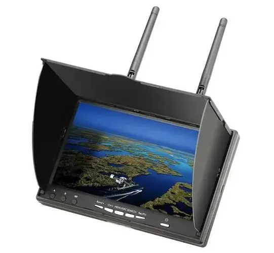 FPV монітор приймач LCD5802D 5.8 Ghz Dual Receiver VRX 5.8GHz 7" з DVR ...