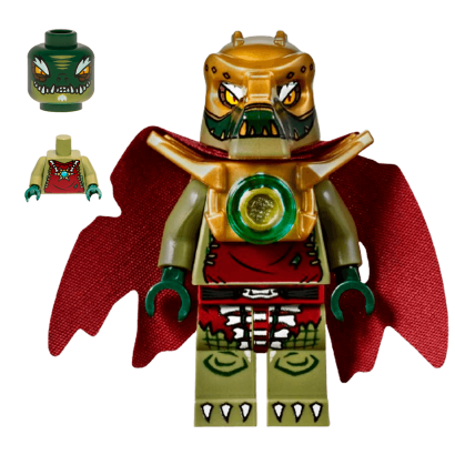 Фігурка Lego Crocodile Tribe Crominus Tattered Cape Legends of Chima ...