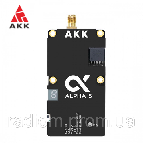 Видеопередатчик AKK Alpha 5 VTX 4.9-5.8G 5W X band видео передатчик AKK Alpha 5 VTX 5W (ID ...