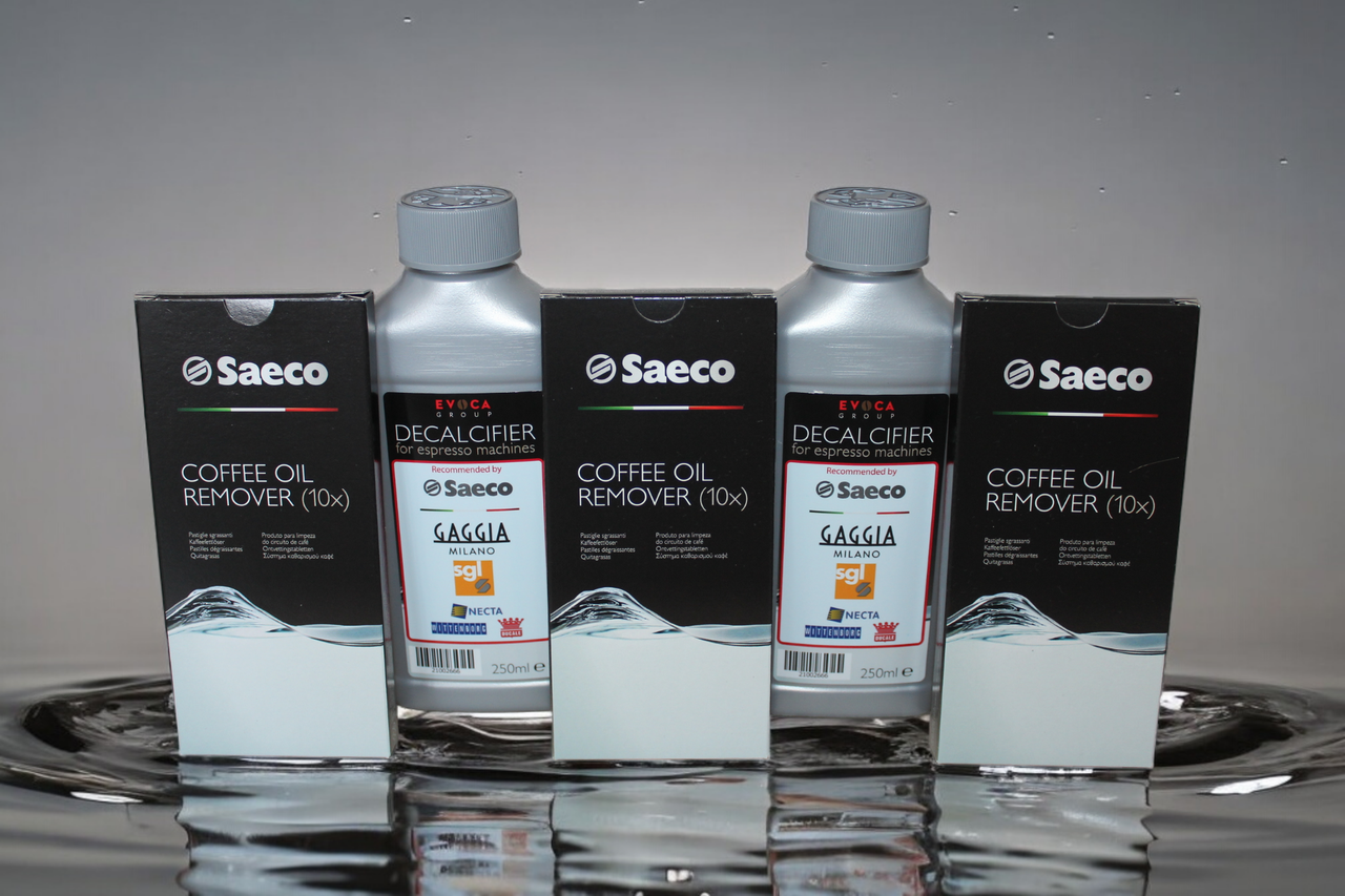 Набор для чистки кофемашины Saeco (жидкость Saeco 6700/00, таблетки ...