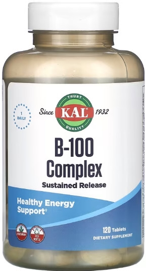 Комплекс витамина группы В KAL Stress B Complex - 100 tabs (ID ...