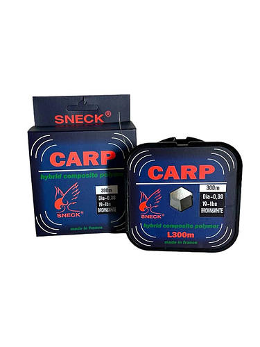 Леска Карповая Sneck (Франция) 0,30 мм 300 м цвет brown/white ...