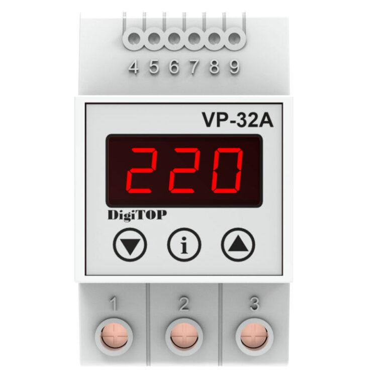 Реле напруги DigiTop Vp-32A на DIN-рейку (ID#287339958), ціна: 712 ...