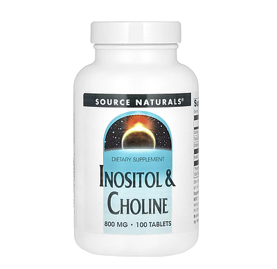 Інозитол Холін 800 мг Inositol Choline, Source Naturals 100таб., ціна ...