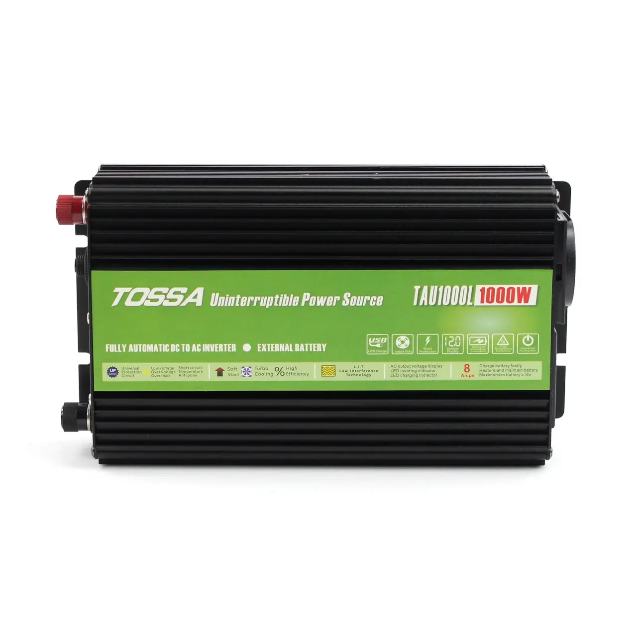 Інвертор перетворювач напруги TOSSA TAU1000L 12-220В 1000/2000ВТ (функція UPS) (ID#2277990970 ...
