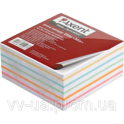 Бумага Axent Elite Mix для заметок, 90х90х40 мм, проклееная, цветная (8017-A) (ID#1671279527 ...