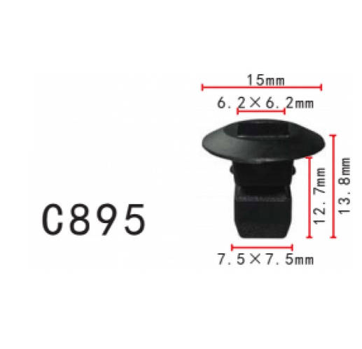 Кліпси C0895 під саморіз VW, AUDI (N90833801, N908-338-01, 14246) ( уп ...