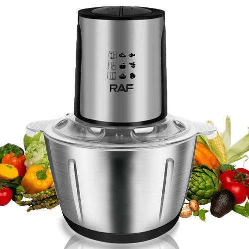 Кухонный блендер-измельчитель с чашей на 2л, 1000W, Raf Food Processor R7019 / Электрический ...
