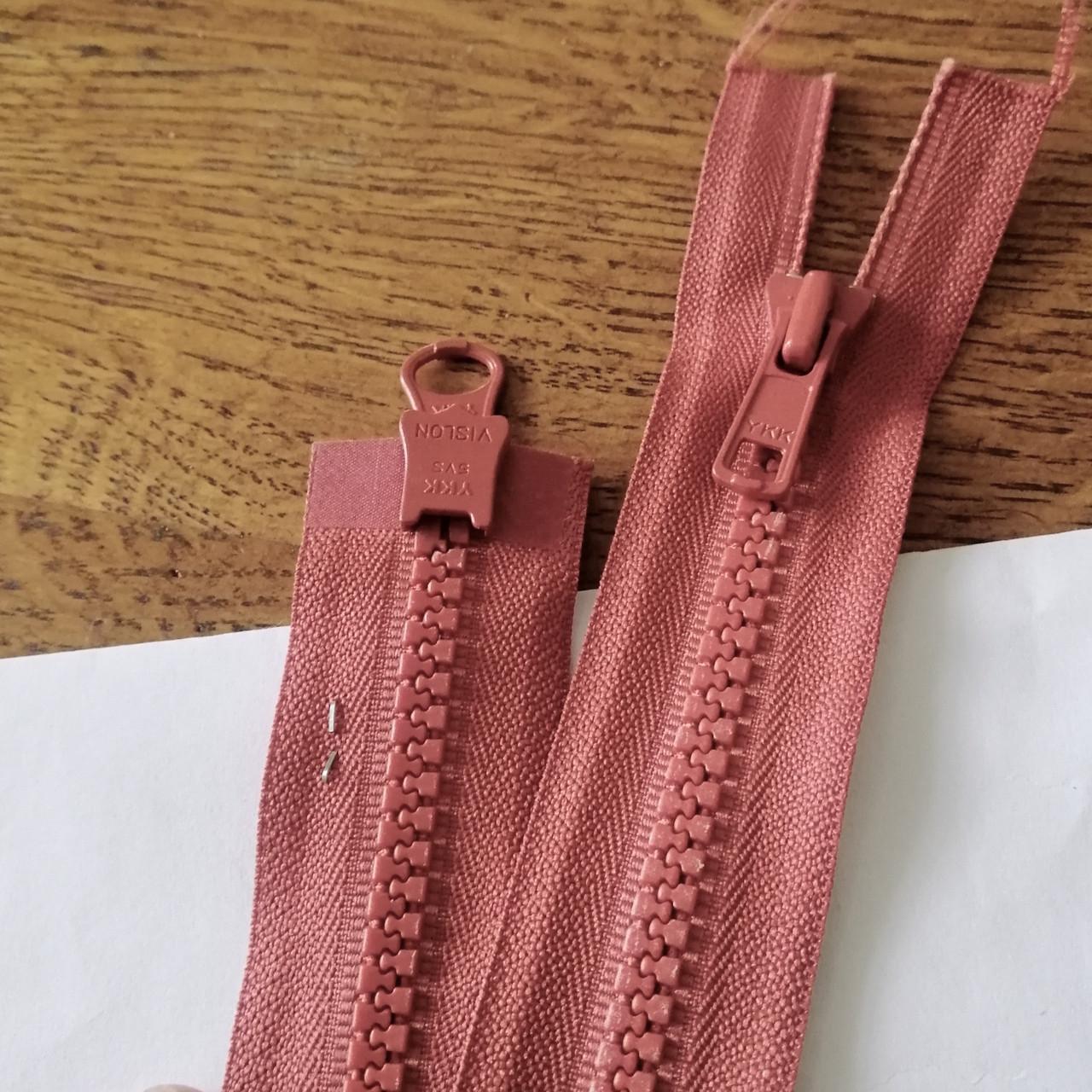 Блискавка тракторна YKK тип 5 60 см колір цегляний 2 бігунка (ID#2278900966), ціна: 95 ₴, купити ...