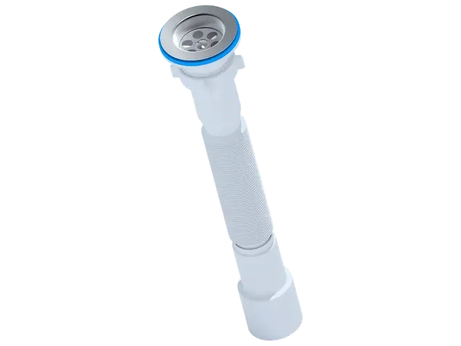 Сифон гофрований ANI-plast G106, 1 1/2" x 40/50 (396-806 мм) drop near ...