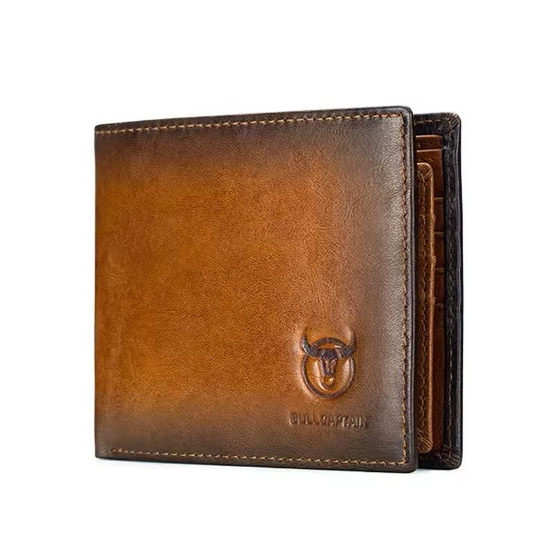 Мужской кожаный кошелек бифолд, оригинальные подарки, подарок на день ...