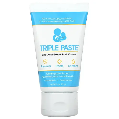 Triple Paste, Крем от подгузников с оксидом цинка, без отдушек, 2 унции ...