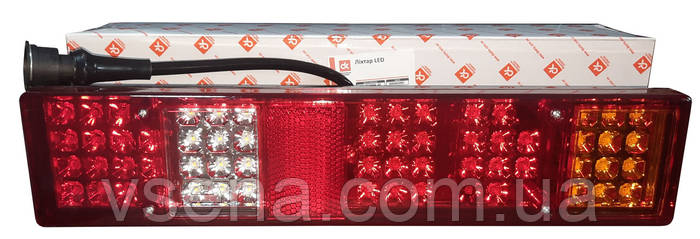 Фонарь Газель (бортовая, ГАЗ 3302 задний, светодиодный, LED) (ДК) (ID ...