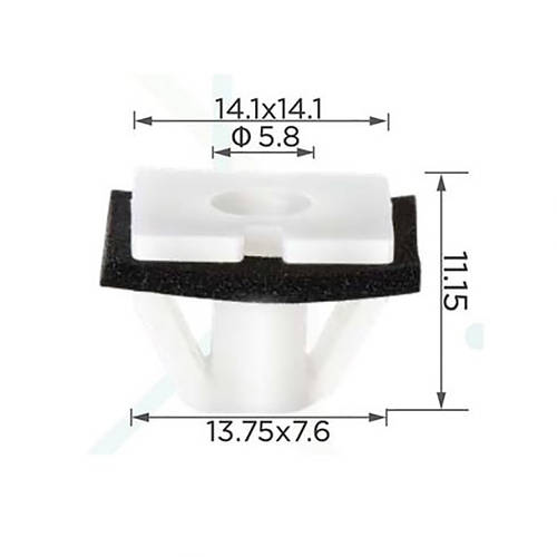 Кліпси C0365 Кріплення молдингу, дверей Hyundai/Kia (ОЕМ 87756-3D000 ...