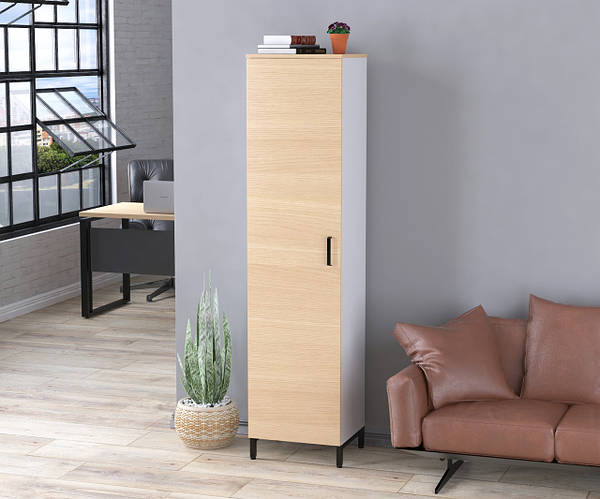 Шкаф офисный раздвижной LТ-450-1900 Loft Design Дуб Борас белый. Шкаф ...