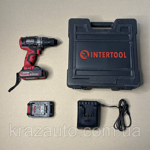 Дрель-шуруповерт аккумуляторная с бесщеточным двигателем 18 В, 50 Nm, 0-400/0-1500 об/мин ...